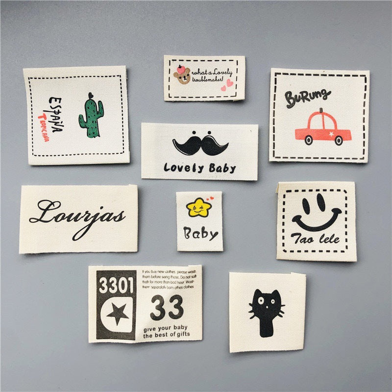 Custom Printed Cotton Labels - Eco-Friendly & Soft for All Apparel ...