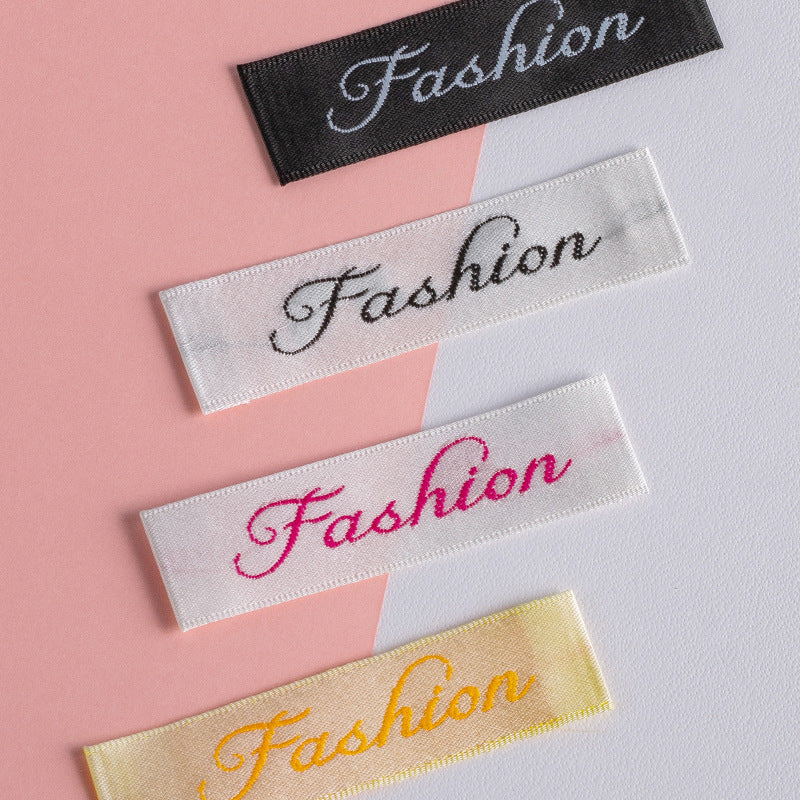 Custom Satin Woven Labels (Artwork) Soft Luxe Tags for Apparel ...