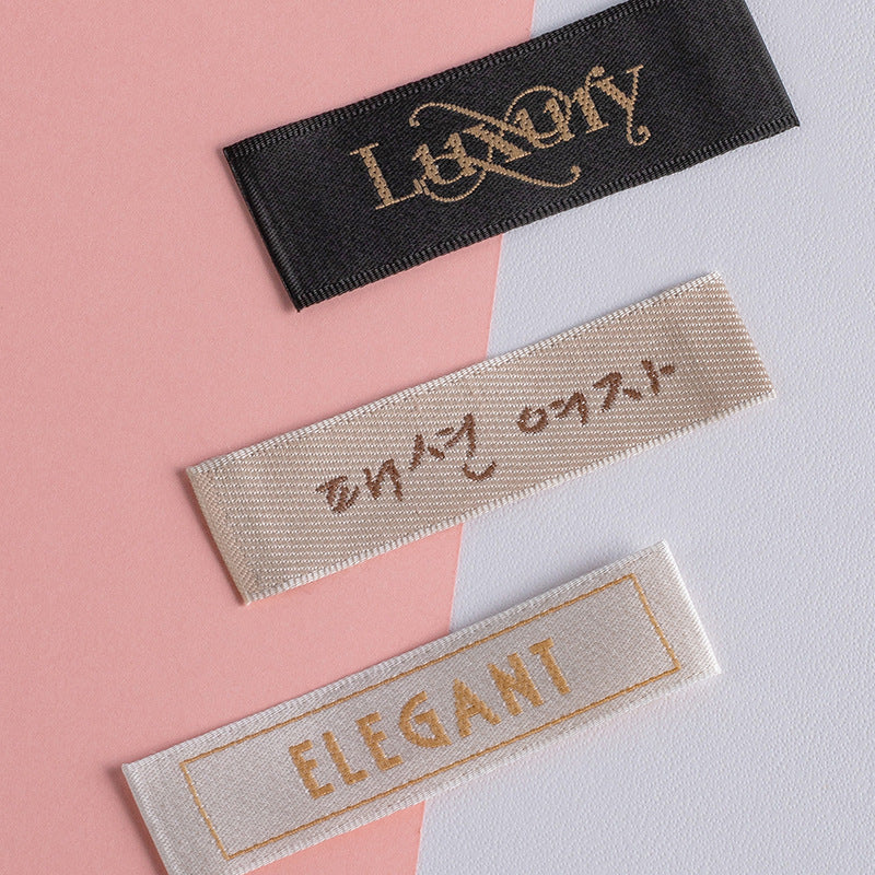 Custom Satin Woven Labels (Artwork) Soft Luxe Tags for Apparel ...